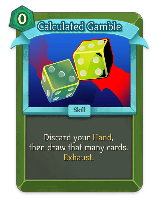 Calculated Gamble – Silent Uncommon Skill – Slay the Spire 2 Card ...