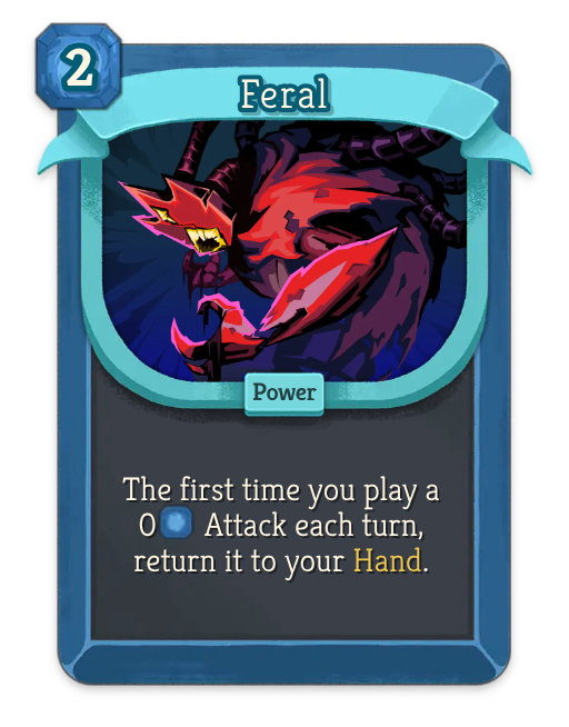 Feral – Defect Uncommon Power – Slay the Spire 2 Card – Untapped.gg