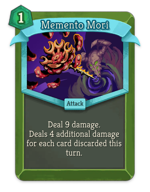 Memento Mori – Silent Uncommon Attack – Slay the Spire 2 Card – Untapped.gg