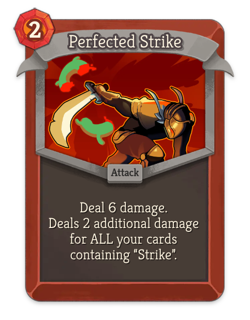 Perfected Strike – Ironclad Common Attack – Slay the Spire 2 Card ...