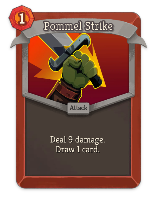 Pommel Strike – Ironclad Common Attack – Slay the Spire 2 Card ...