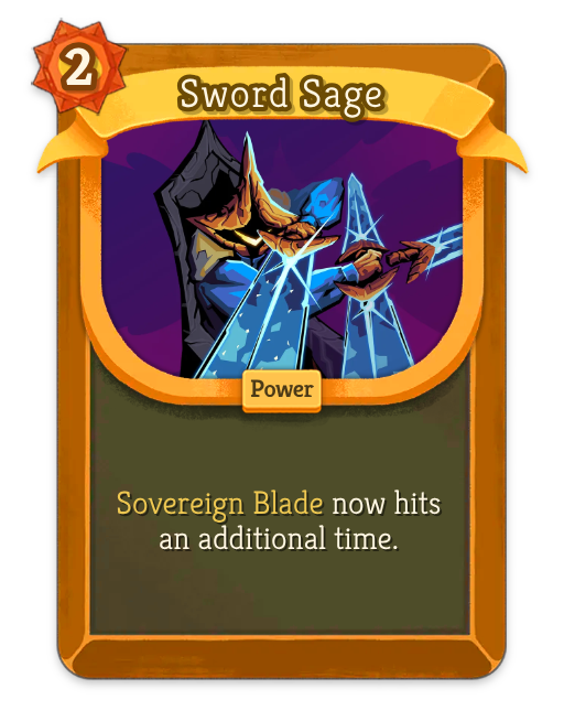 Sword Sage – Regent Rare Power – Slay the Spire 2 Card – Untapped.gg